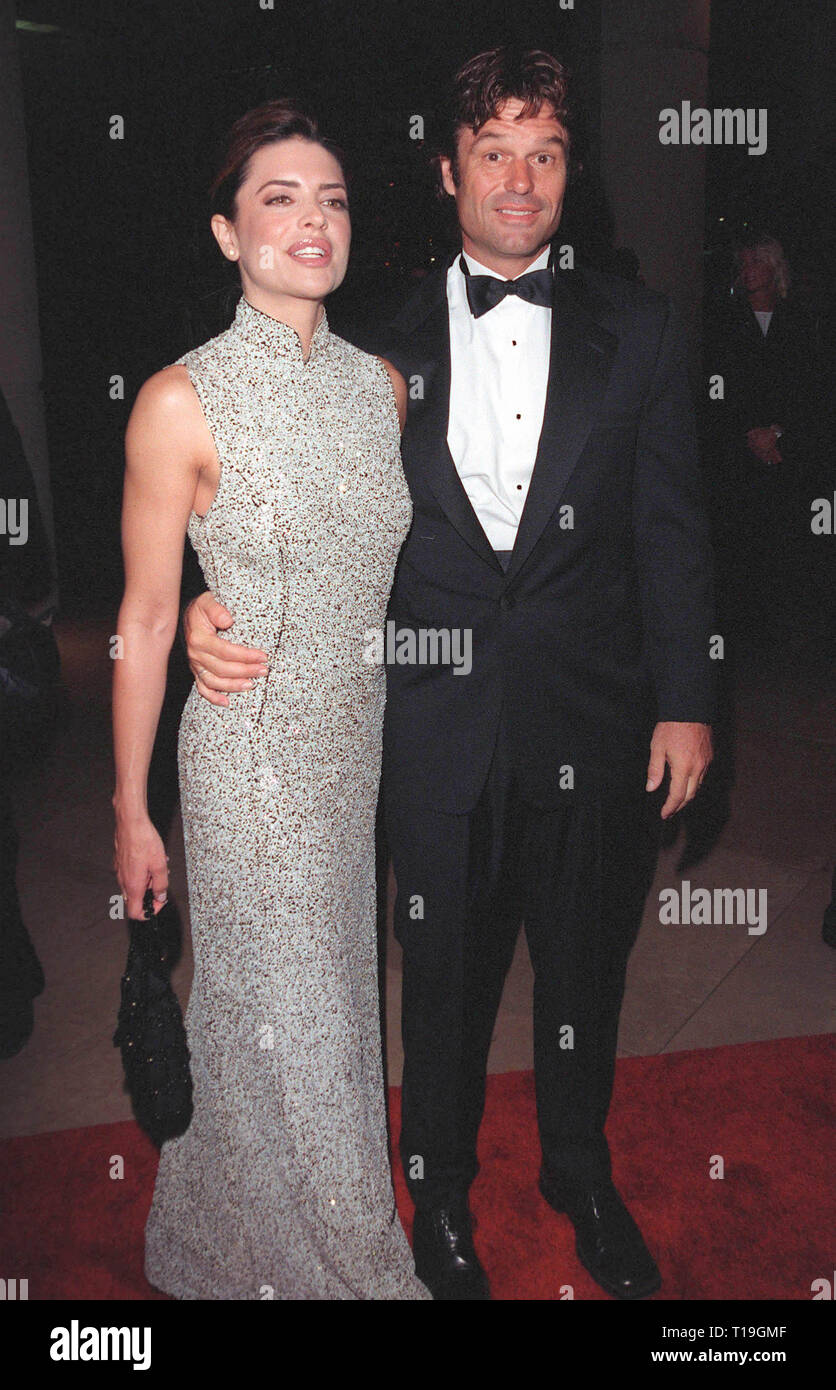LOS ANGELES, CA - October 24, 1998: Actor HARRY HAMLIN & actress wife ...