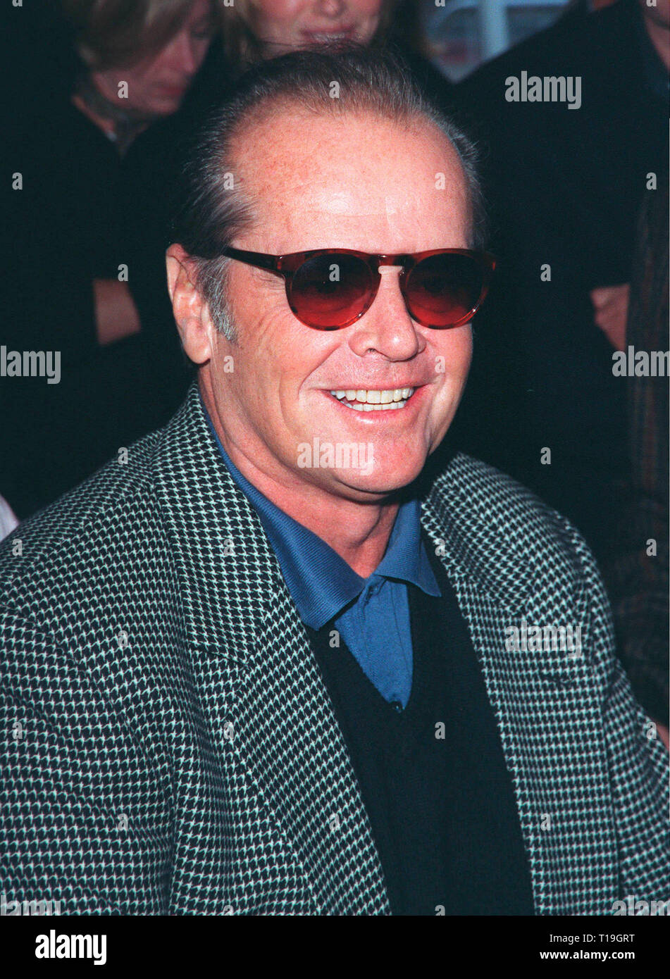 LOS ANGELES, CA - November 8, 1998: Actor JACK NICHOLSON at Hollywood ...