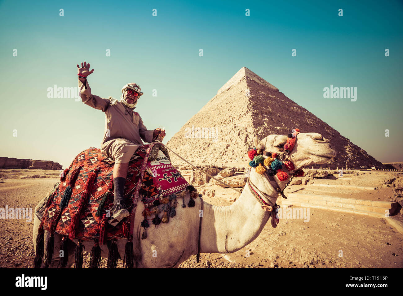 The Great Pyramids at Giza, Cairo, Egypt Stock Photo - Alamy