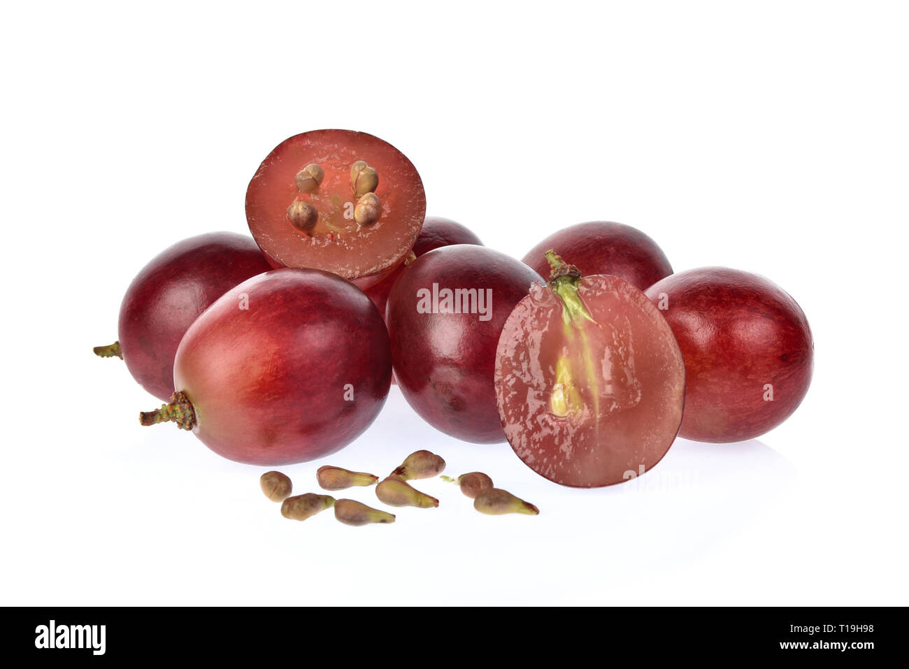 Grape Seed isolated on white background Stock Photo - Alamy