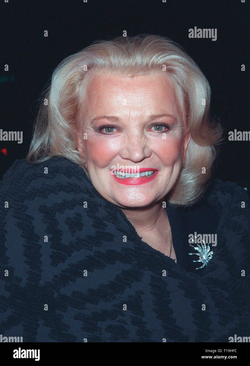 LOS ANGELES, CA - December 11, 1998: Actress GENA ROWLANDS at world ...