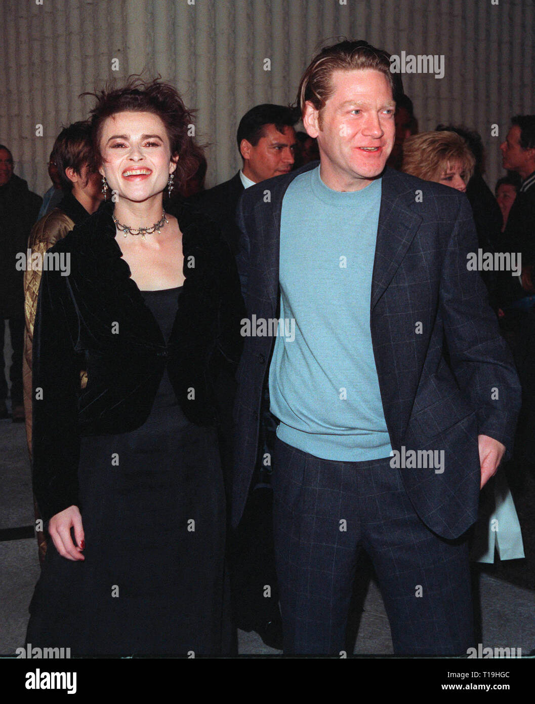 LOS ANGELES, CA - December 14, 1998: Actor KENNETH BRANAGH & actress ...