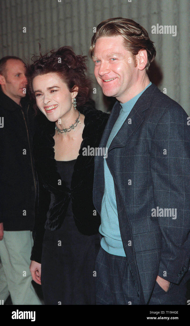 LOS ANGELES, CA - December 14, 1998: Actor KENNETH BRANAGH & actress ...