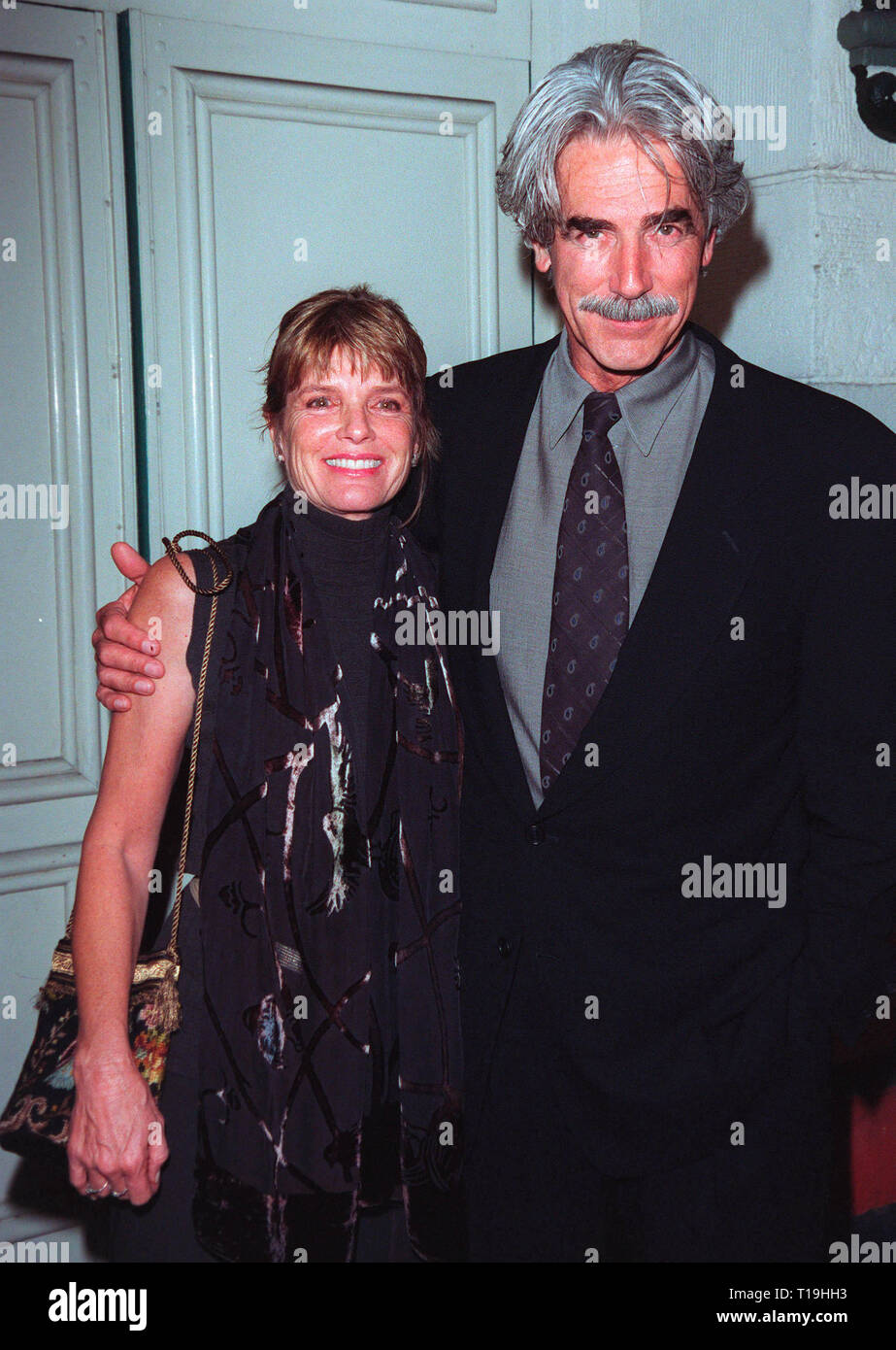 LOS ANGELES, CA - December 16, 1998: Actor SAM ELLIOTT & actress wife ...