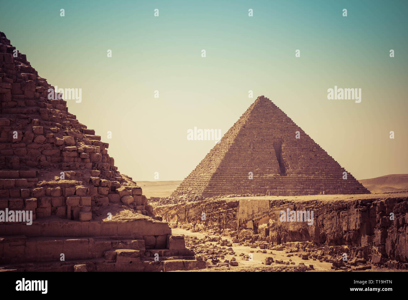 The Great Pyramids at Giza, Cairo, Egypt Stock Photo - Alamy