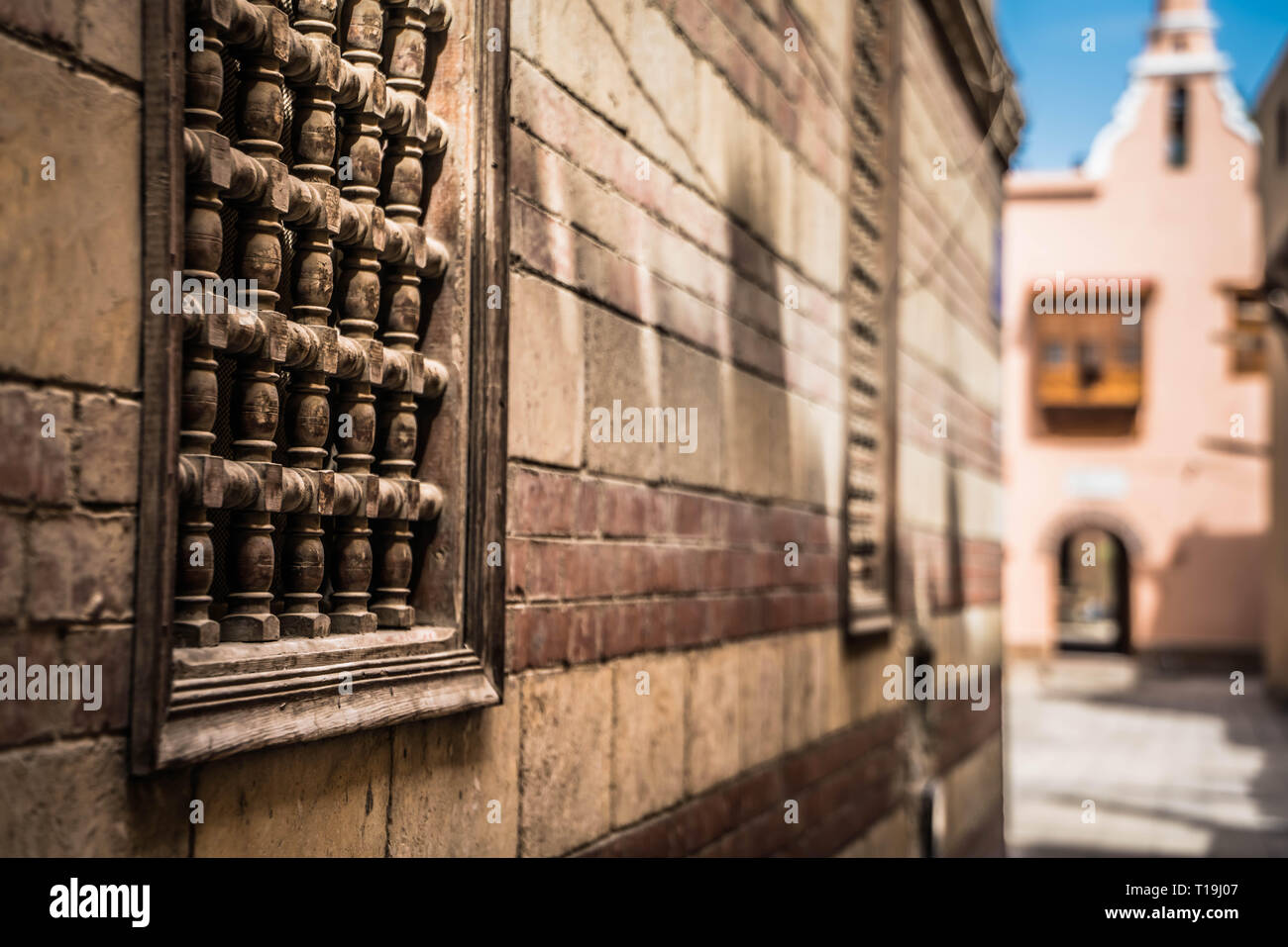 Back alleys of Coptic Cairo, Egypt Stock Photo - Alamy