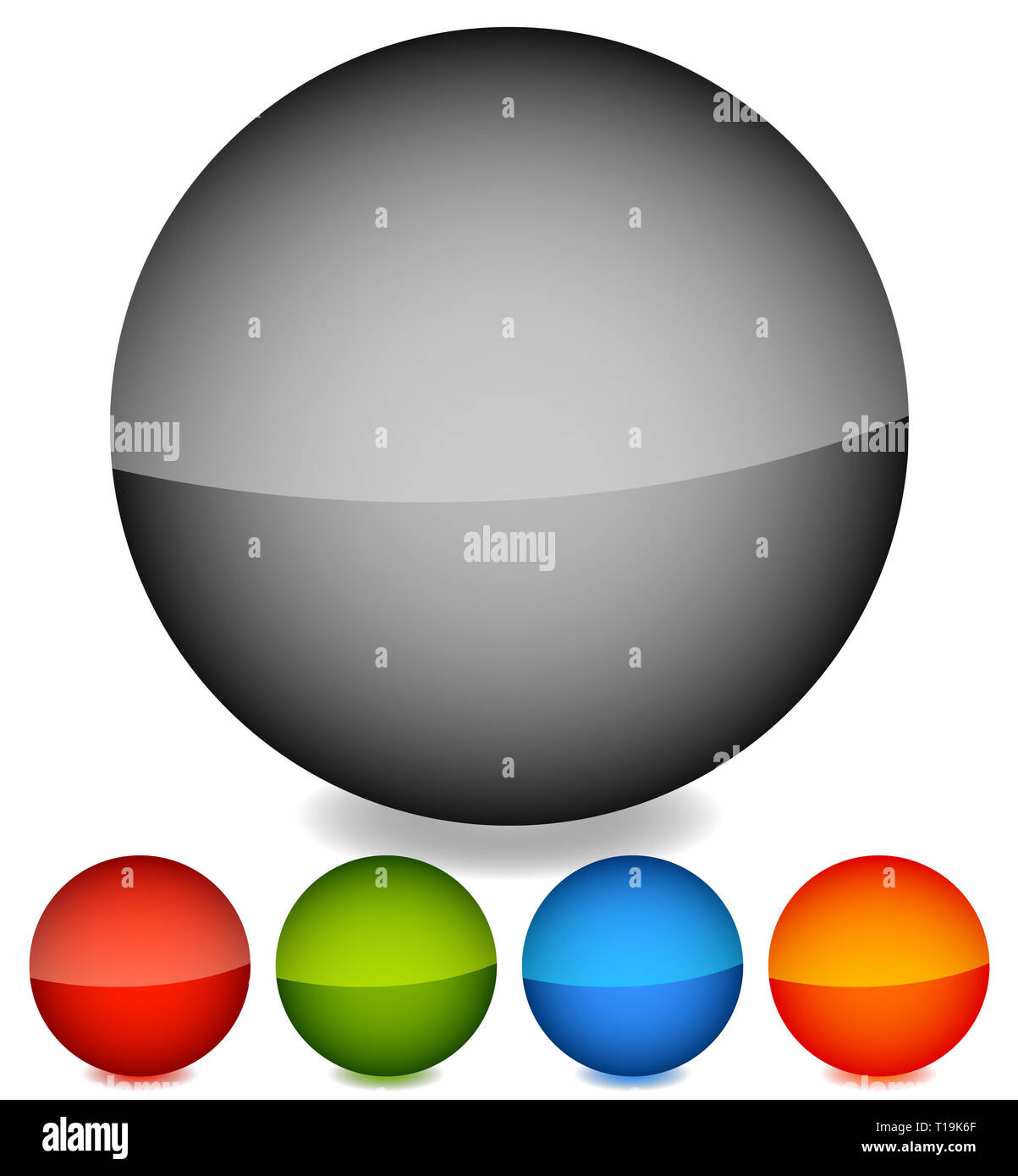 Empty circle icons, buttons. Circles with blank space. Vector circles ...