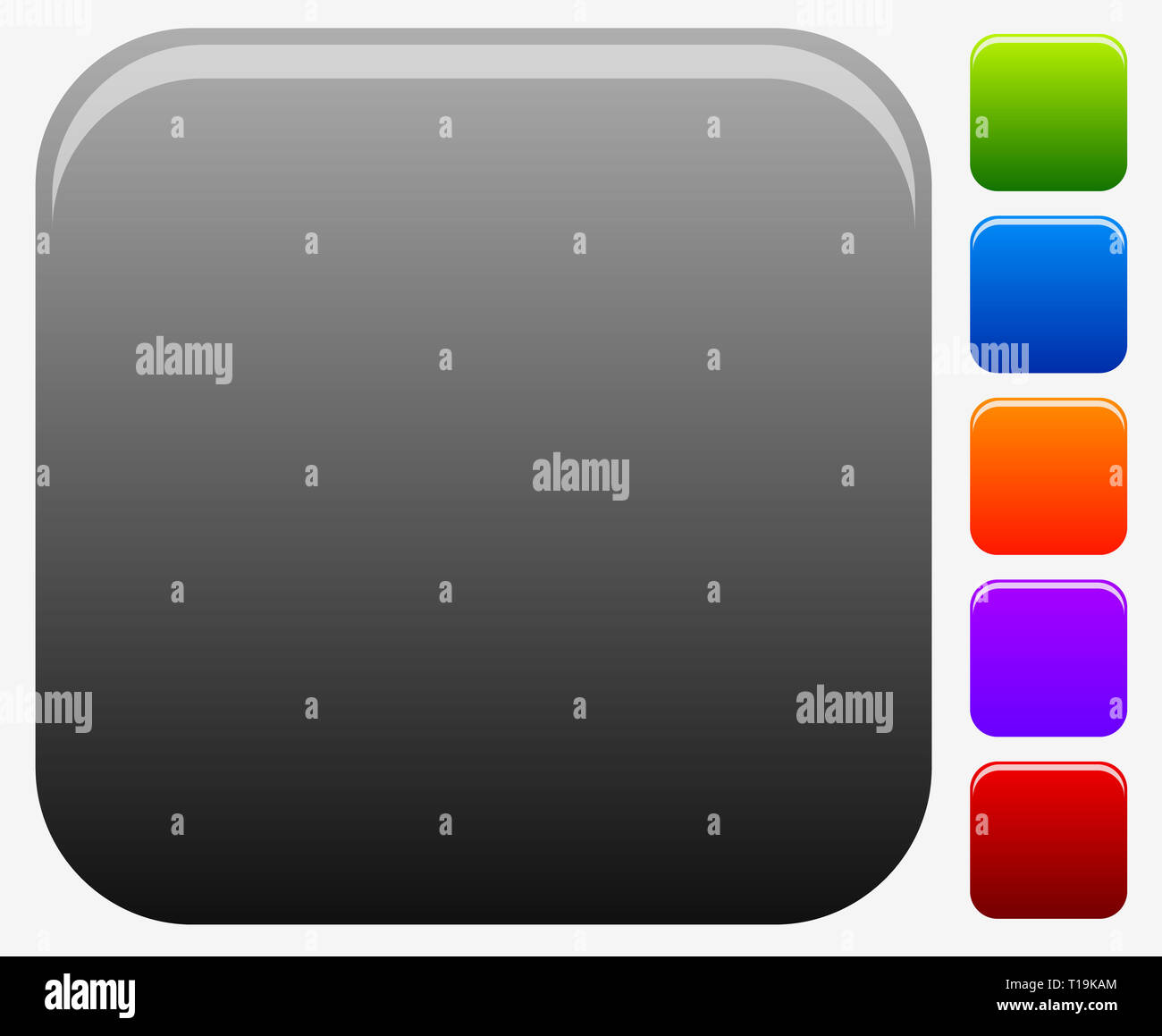 Empty square button or icon backgrounds for symbols Stock Photo - Alamy