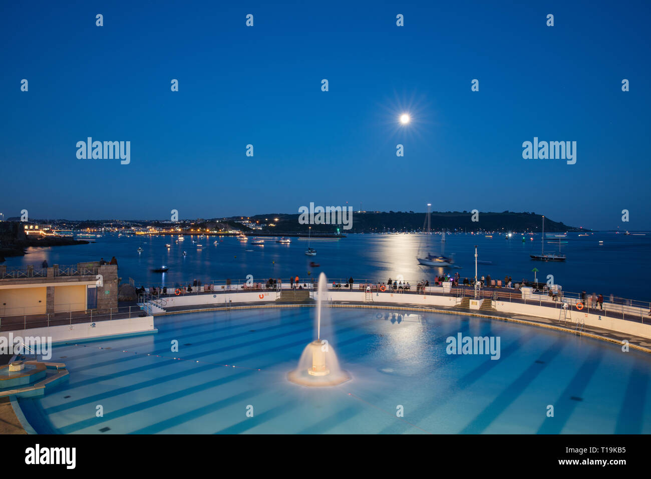 Moon waterfall hi-res stock photography and images - Alamy