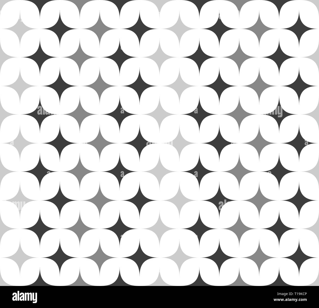 Eps 10 Vector Illustration of Seamless Pattern with Spiky Shapes Stock ...