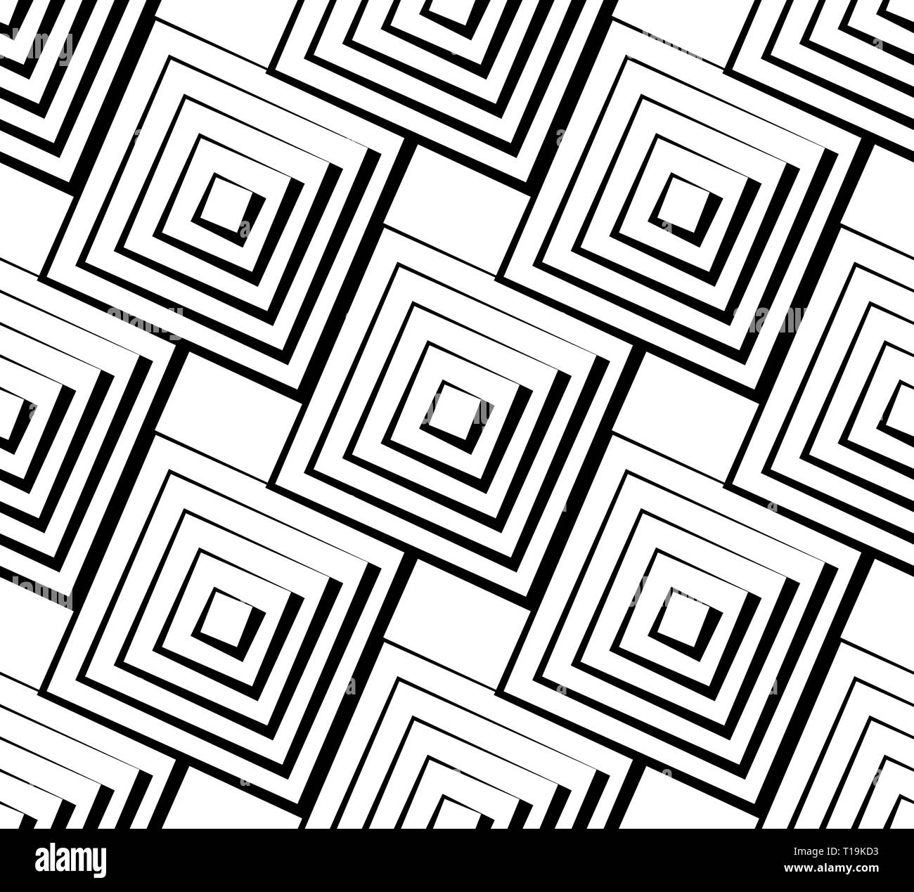 Square Pattern Series Seamlessly Repeatable Vector Illustration Stock