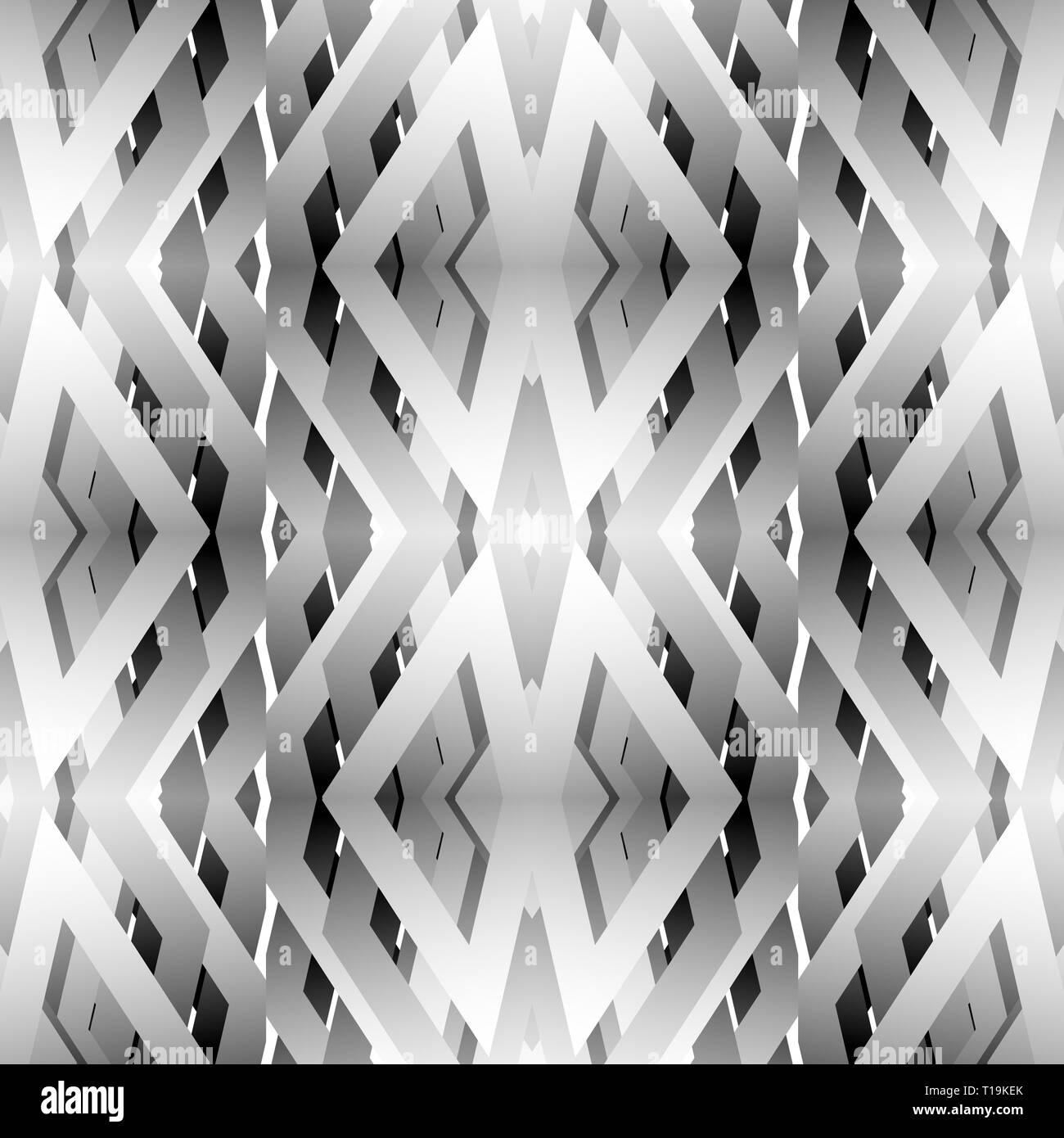 Abstract grayscale, black and white geometric pattern. editable vector ...