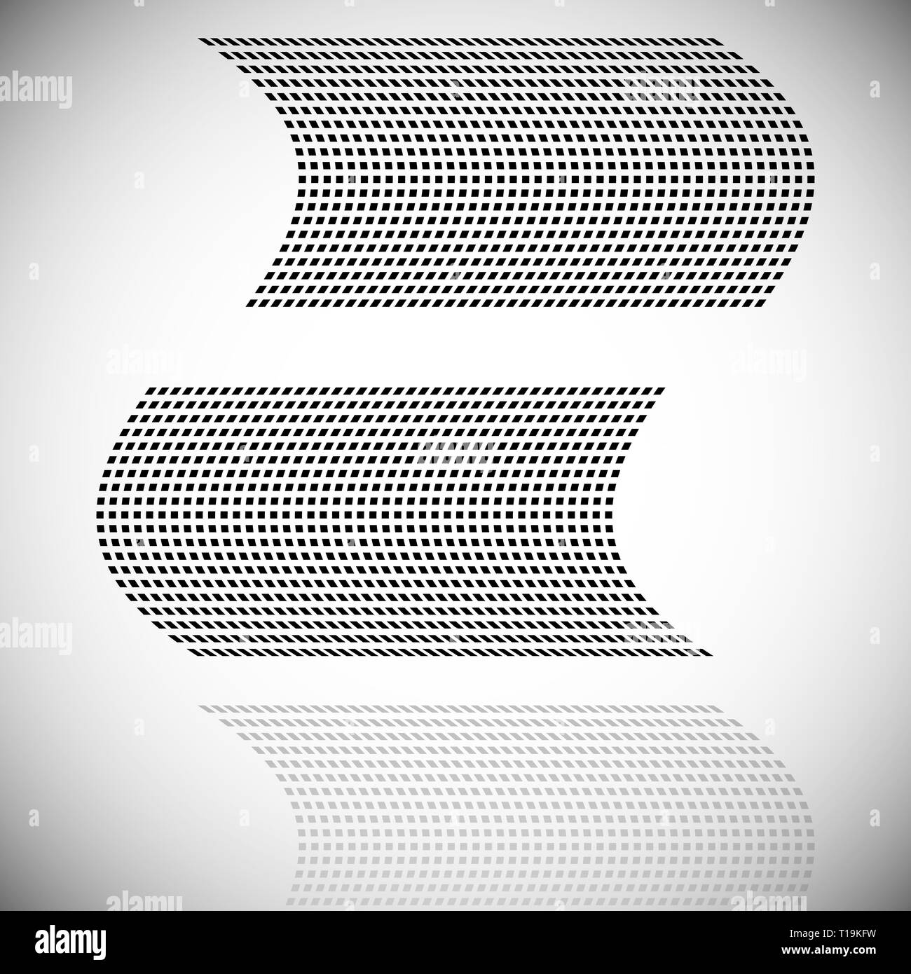 Distorted reflection background Black and White Stock Photos & Images ...