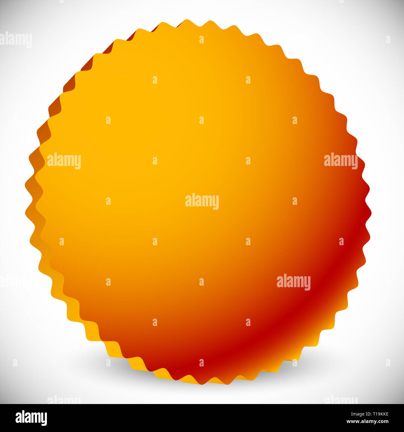 3d starburst, badge shape in bronze. Editable vector graphics Stock ...