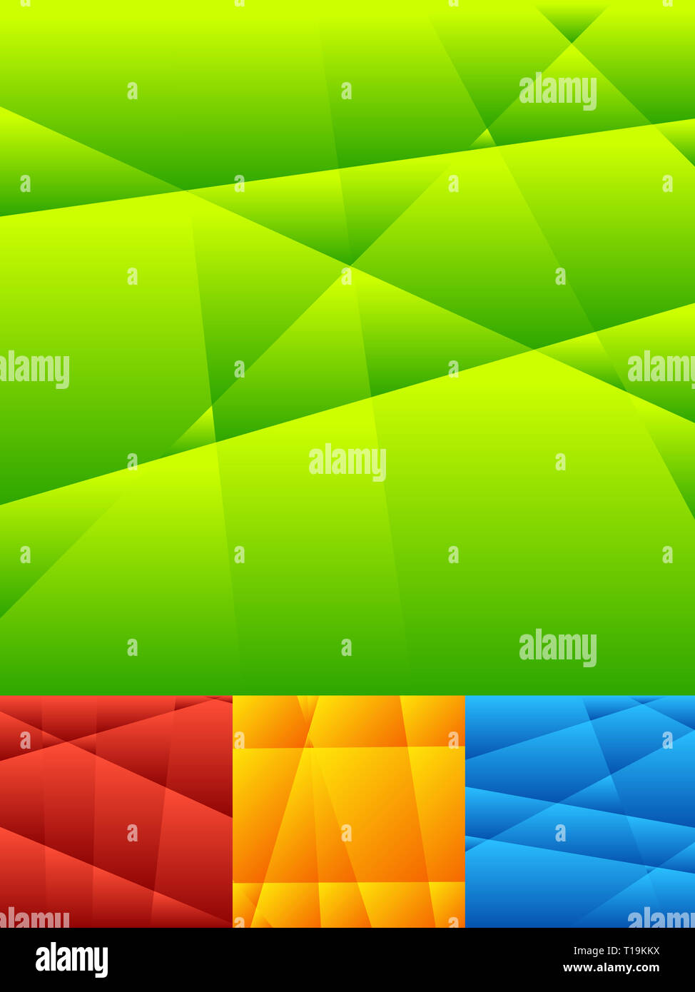 Different shattered, stained glass templates Stock Photo - Alamy