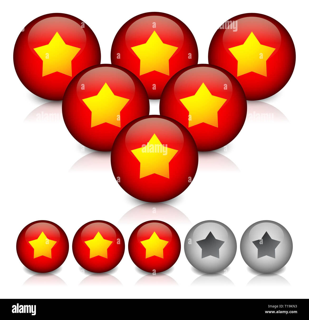 Star composition and rating template Stock Photo - Alamy
