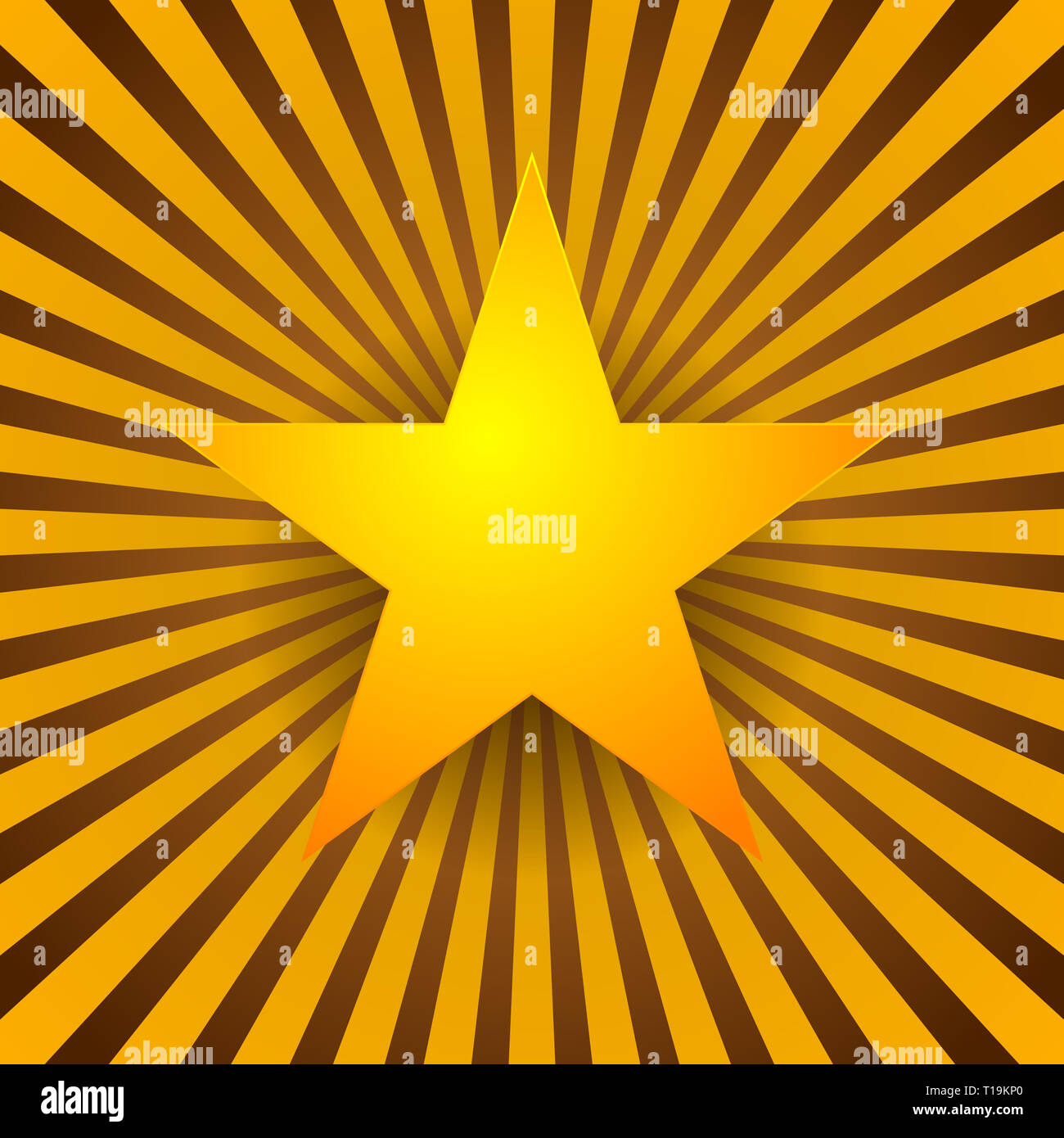 Eps 10 Vector Illustration of Star over bursting background Stock Photo ...