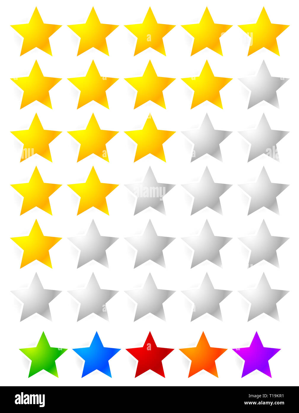 Star Rating Element. Star rating system for feedback, value, good-bad ...