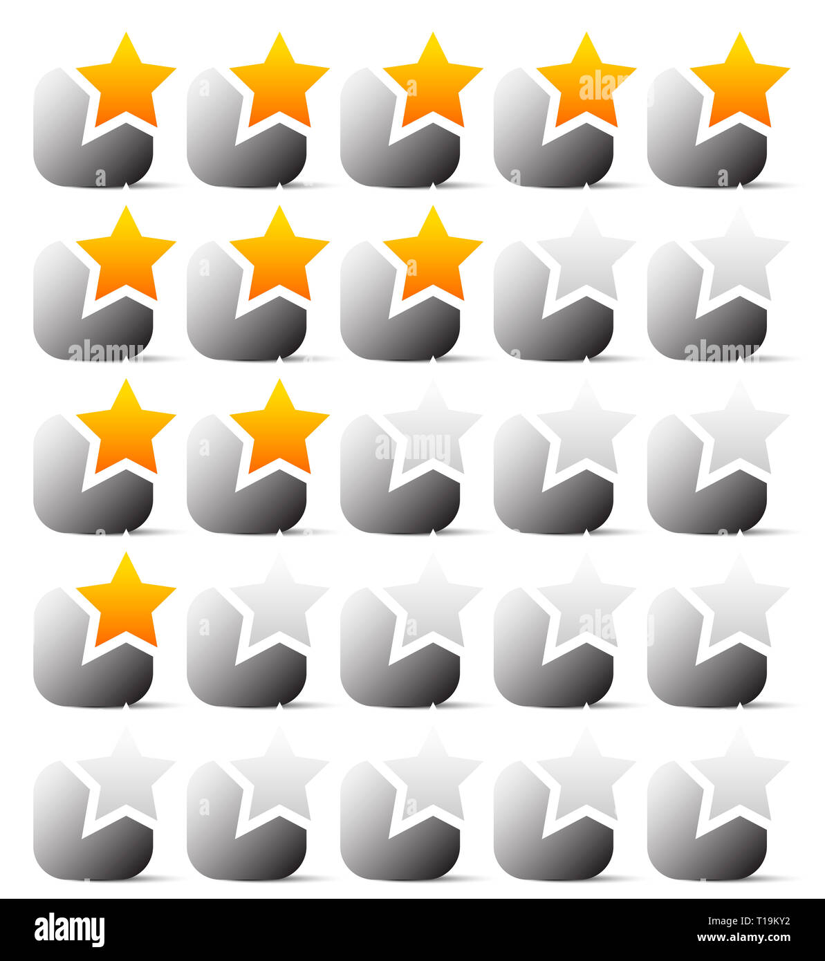 Star rating template Stock Photo - Alamy