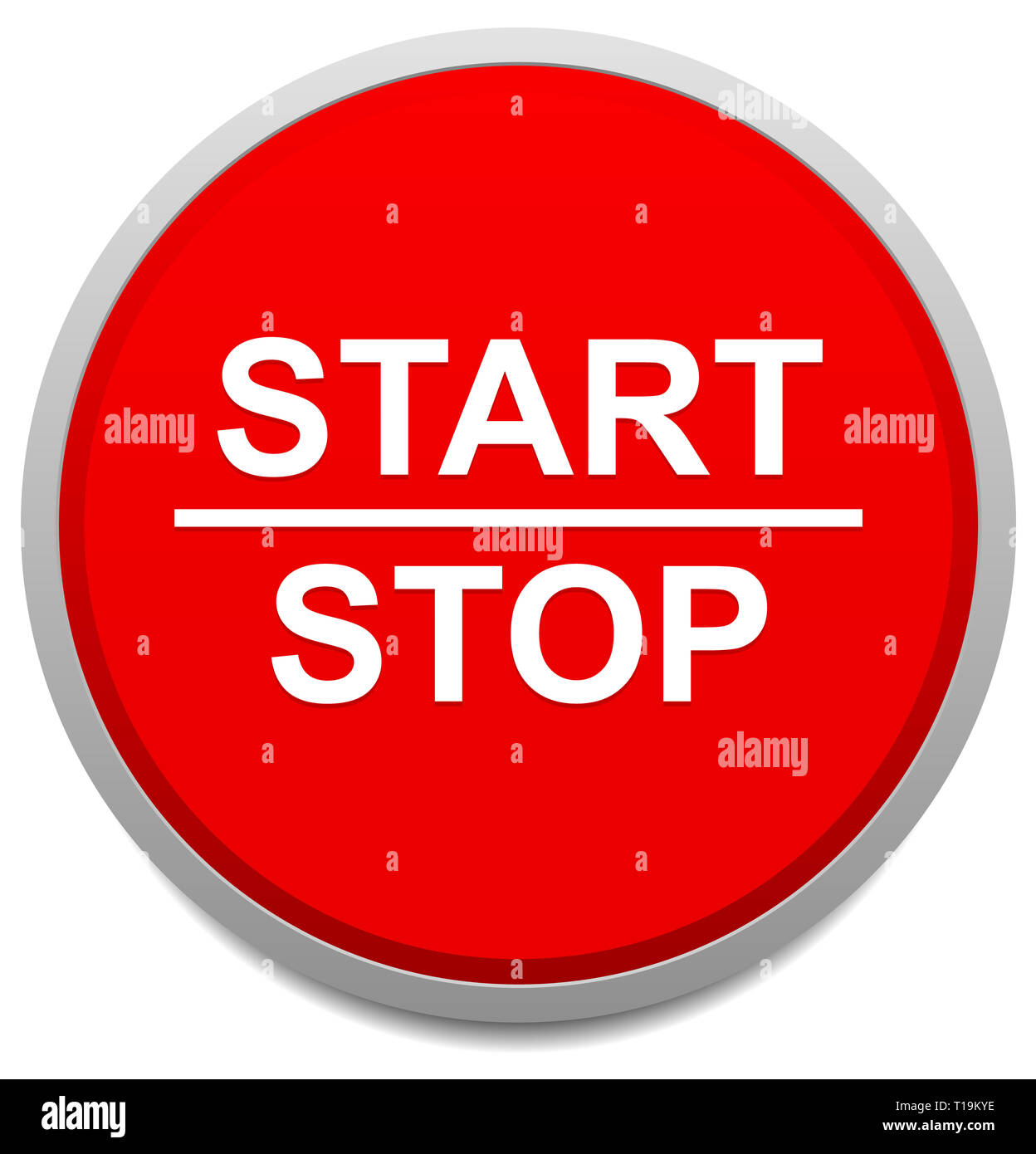 Start and stop button Stock Photo - Alamy