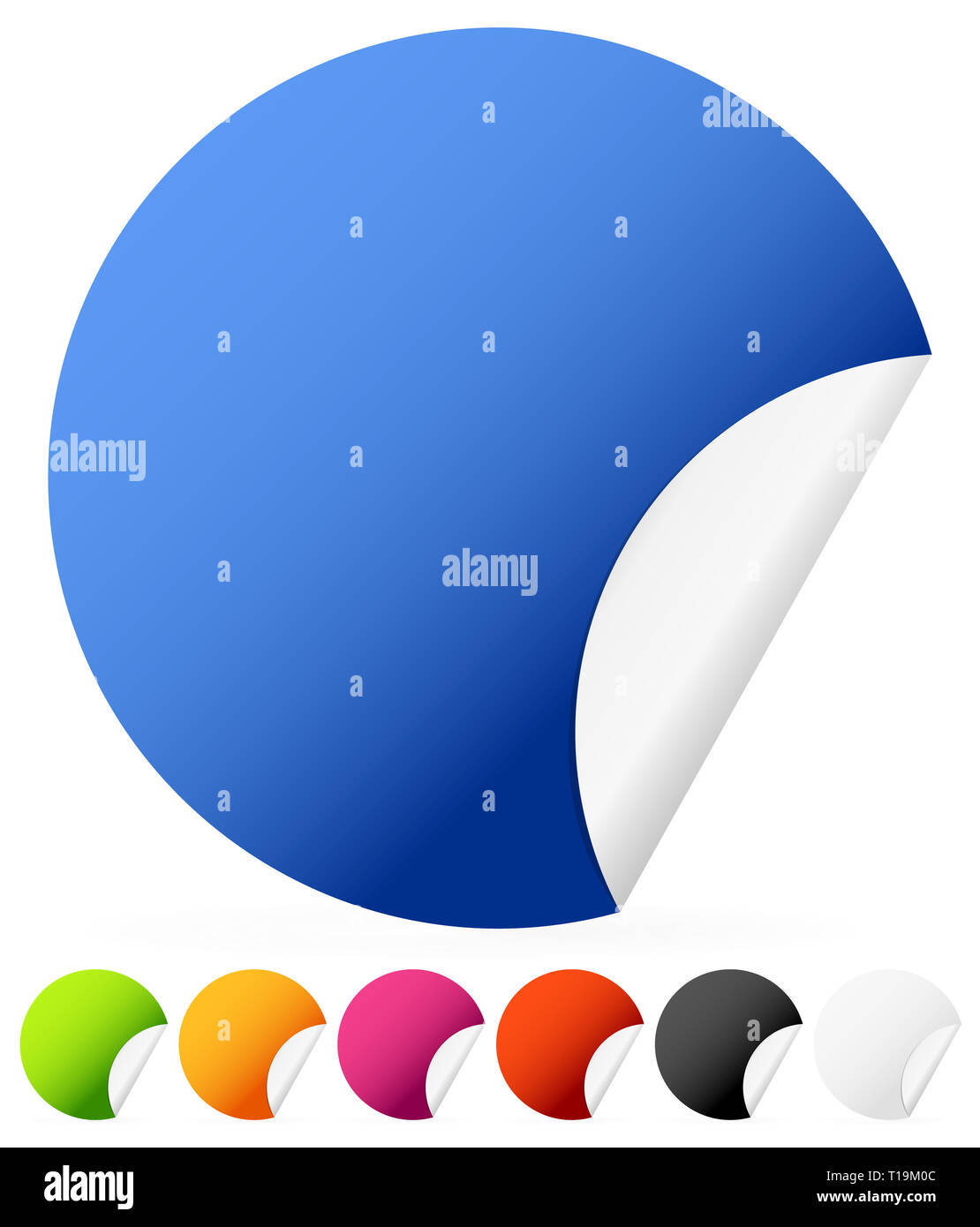 Stickers with peel Stock Photo - Alamy