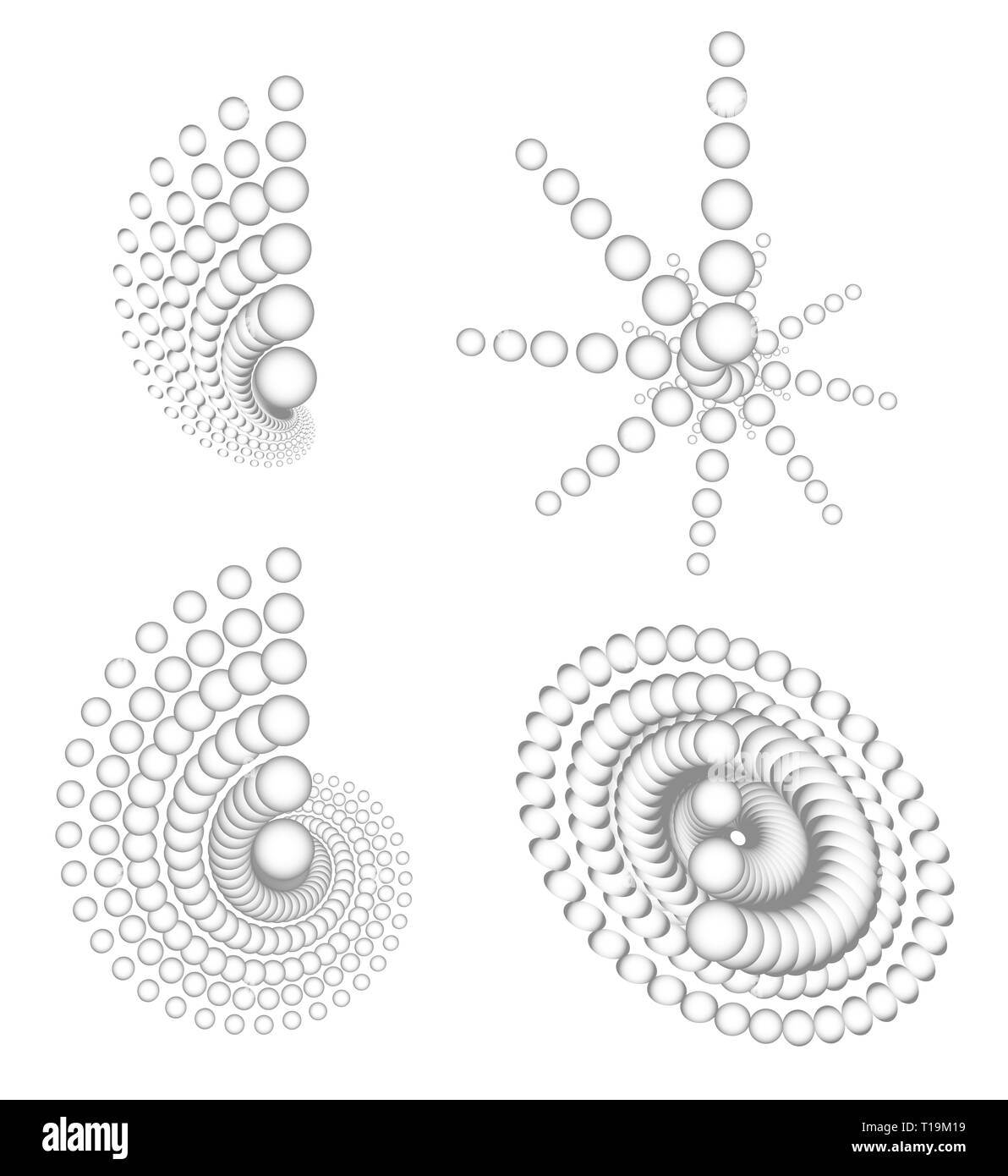 Red circular forms Cut Out Stock Images & Pictures - Alamy