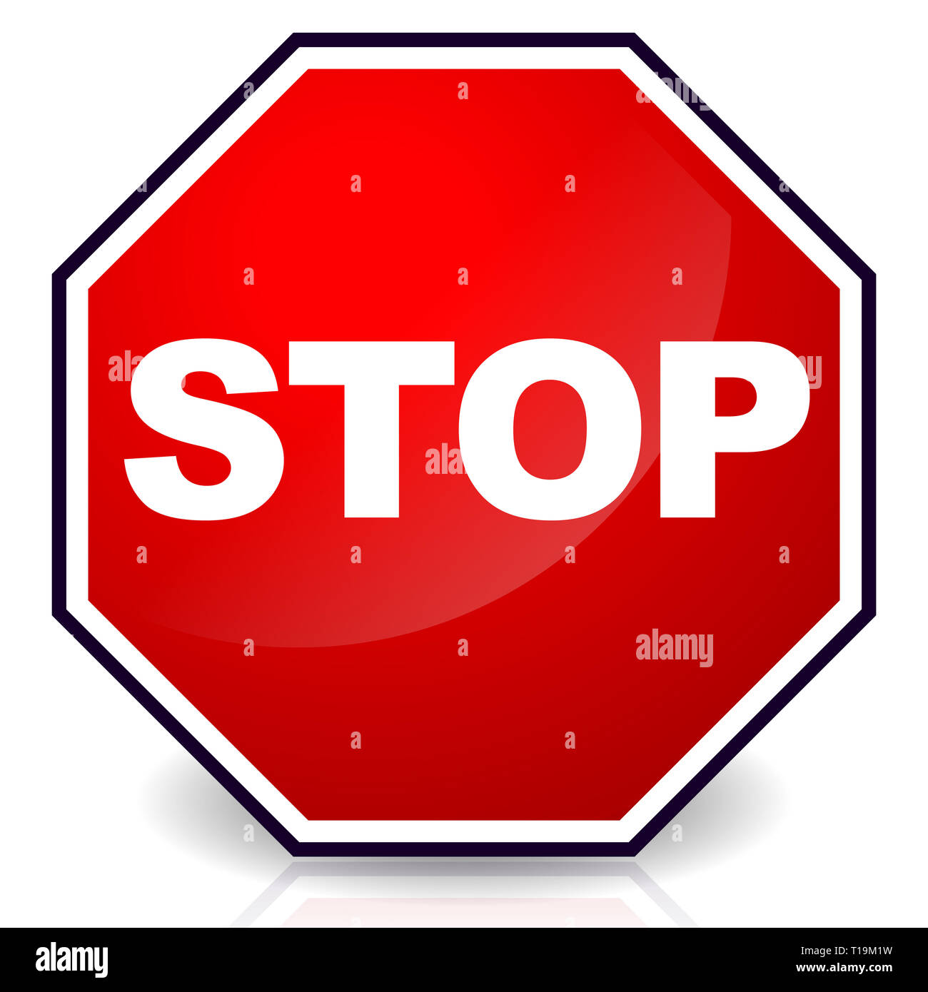 Stop sign, Eps 10 Vector Illustration Stock Photo - Alamy