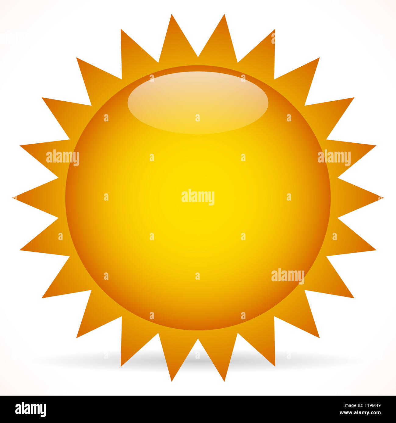 Eps 10 Vector Illustration of a Sun Clip-art Stock Photo - Alamy
