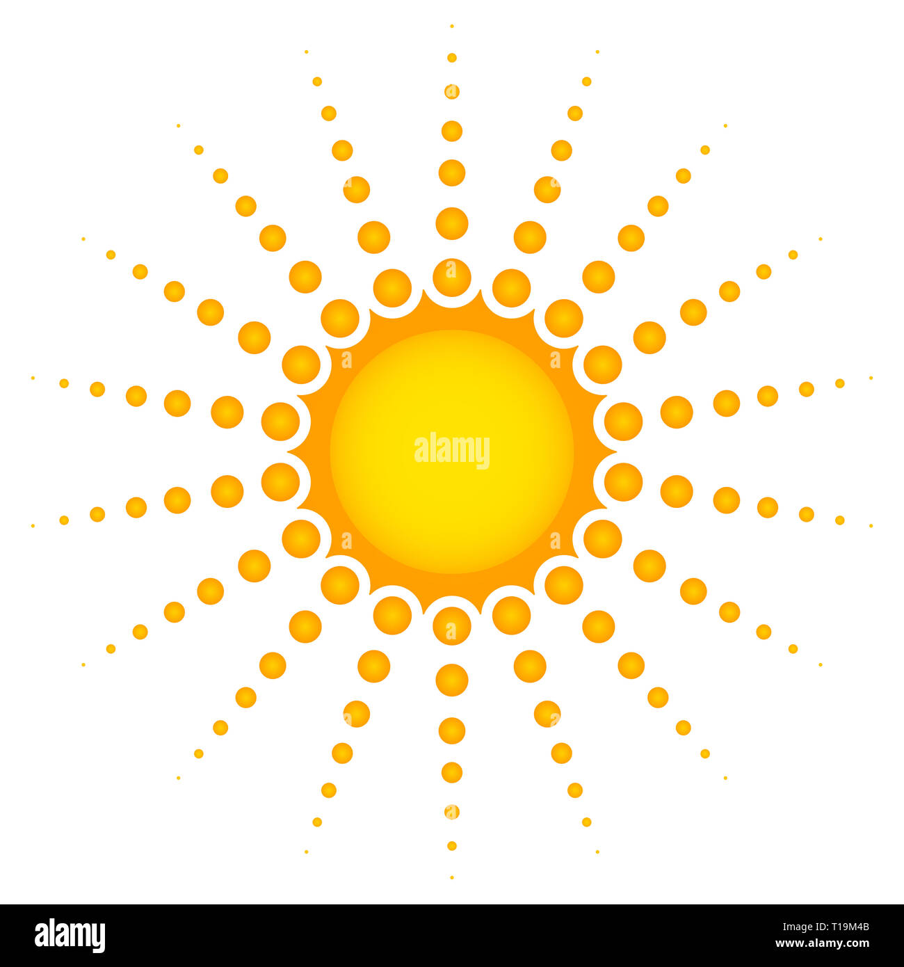 Sun vector clip-art Stock Photo - Alamy