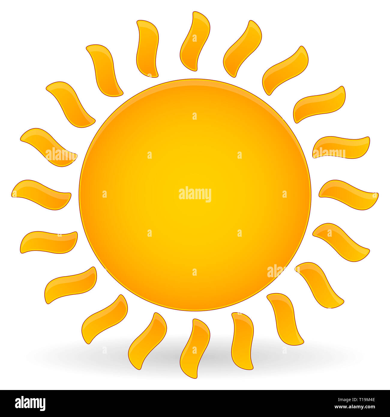 Eps 10 Vector Illustration of Sun vector Clip-art Stock Photo - Alamy