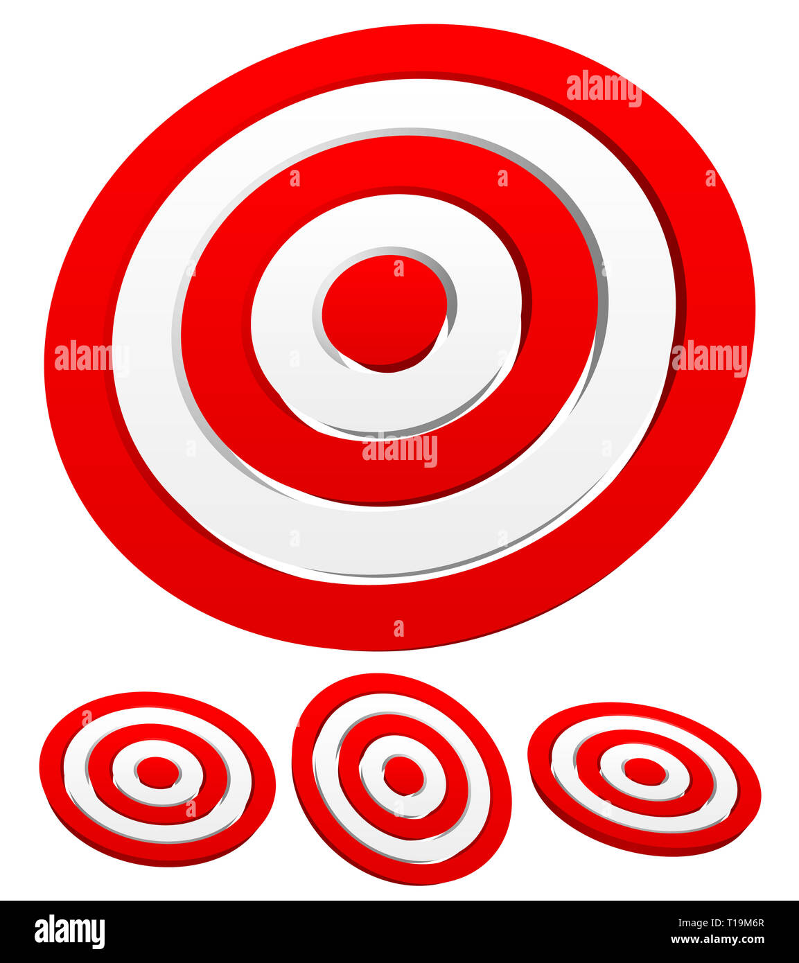 Set of 3d target graphics Stock Photo - Alamy