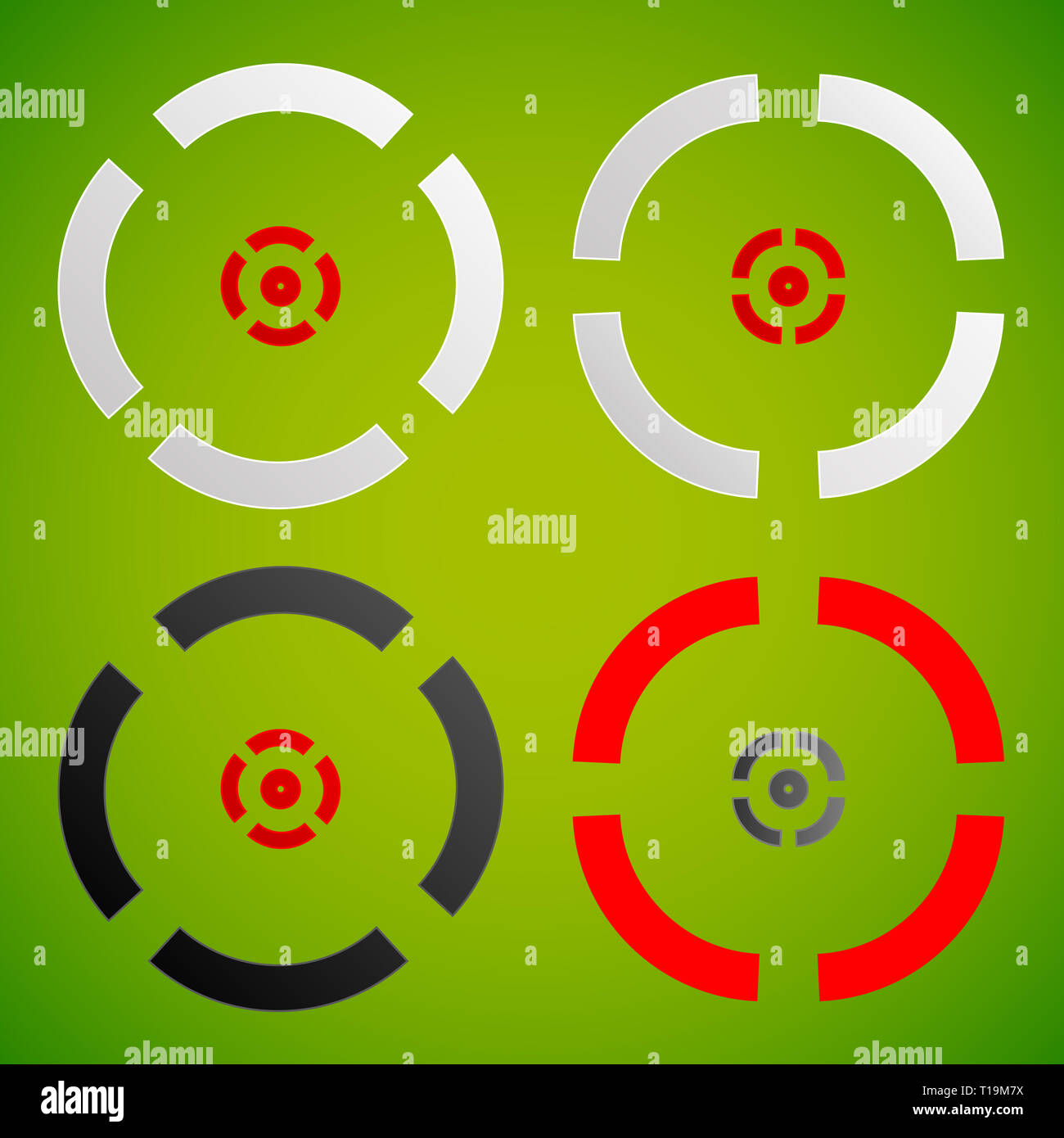 Cross hair, reticle, target mark element(s). Vector Stock Photo - Alamy