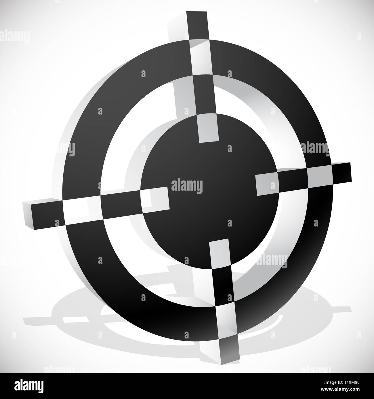 Red target mark, crosshair, reticle graphics. Vector Stock Photo - Alamy
