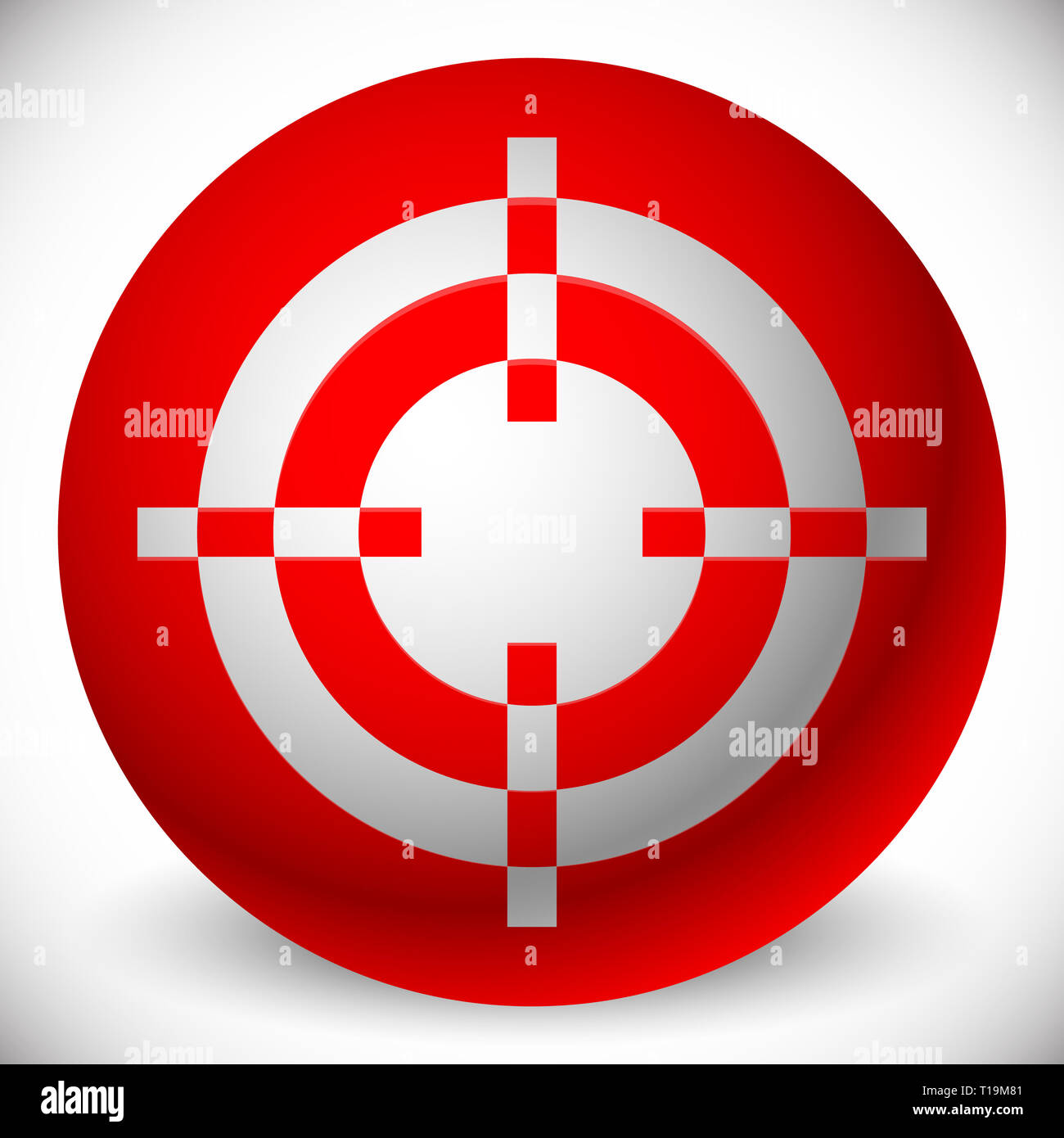Red target mark, crosshair, reticle graphics. Vector Stock Photo - Alamy