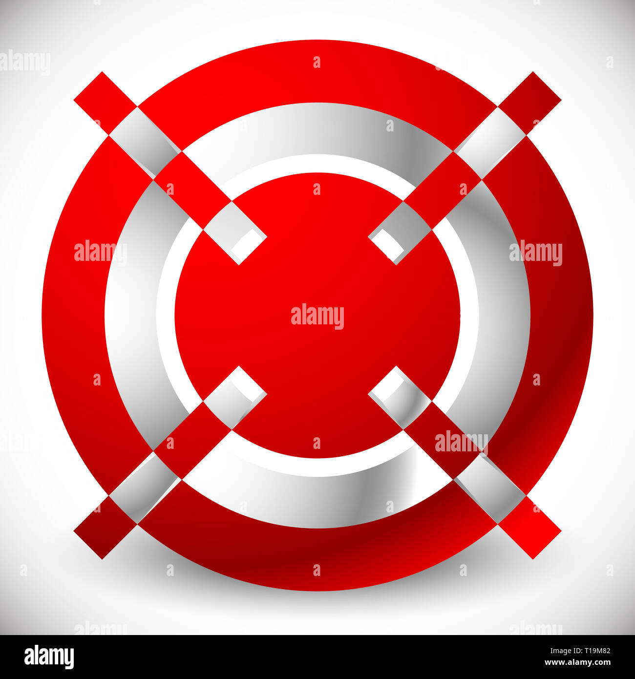 Red target mark, crosshair, reticle graphics. Vector Stock Photo - Alamy