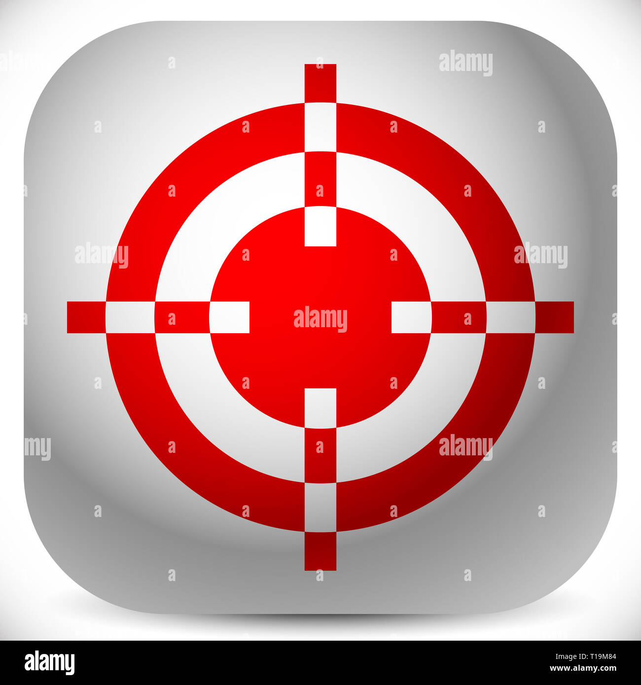 Red target mark, crosshair, reticle graphics. Vector Stock Photo - Alamy