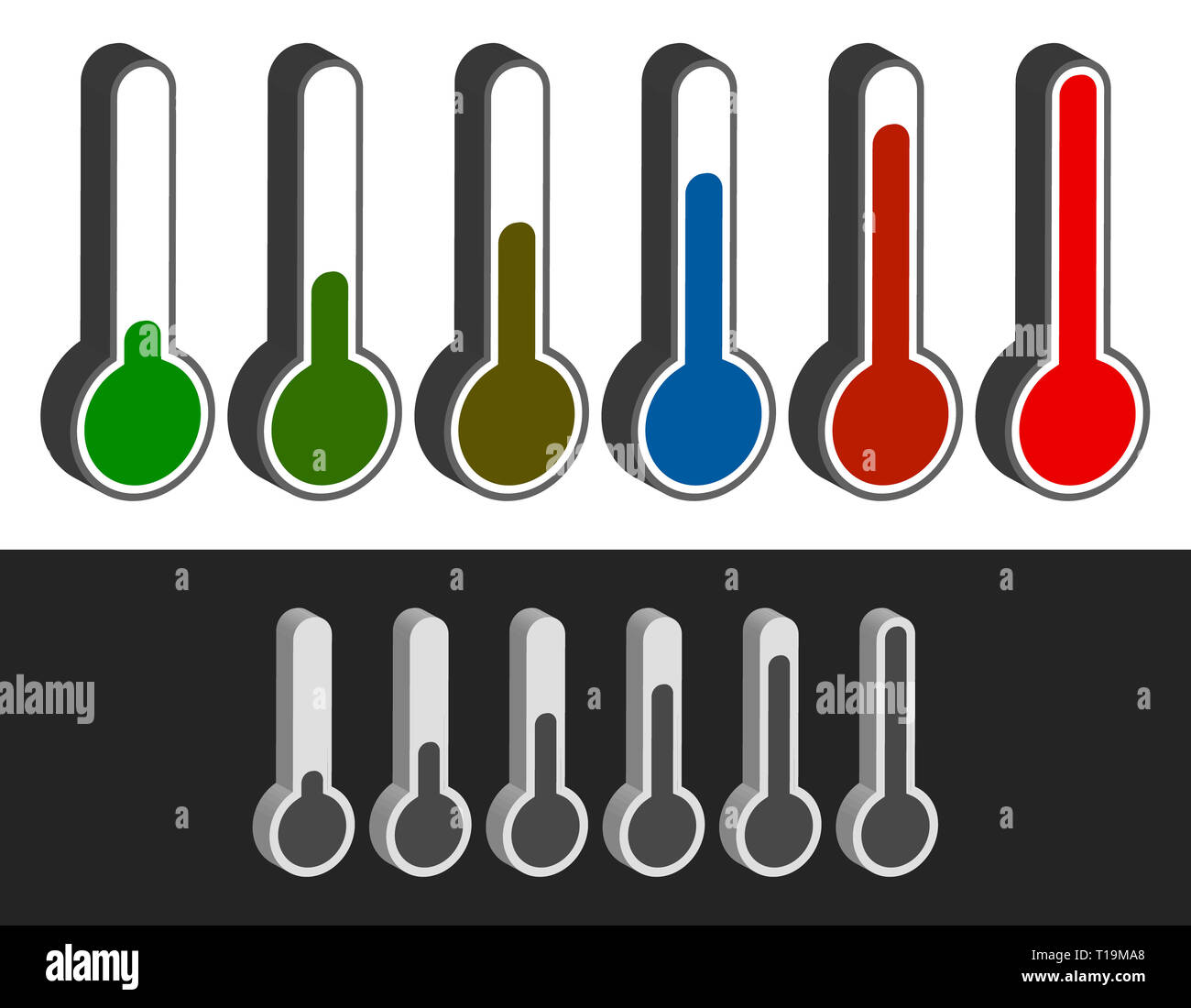 Temperature thermometre illustration hi-res stock photography and ...