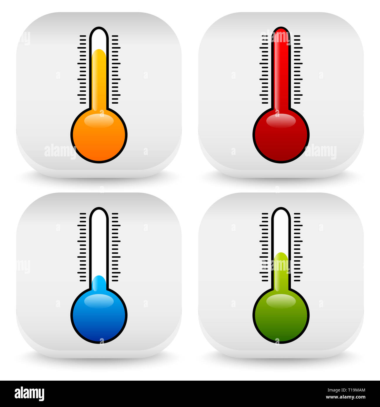 Temperature guage Cut Out Stock Images & Pictures - Alamy