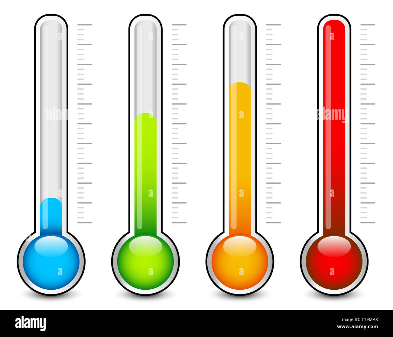 Temperature guage Cut Out Stock Images & Pictures - Alamy
