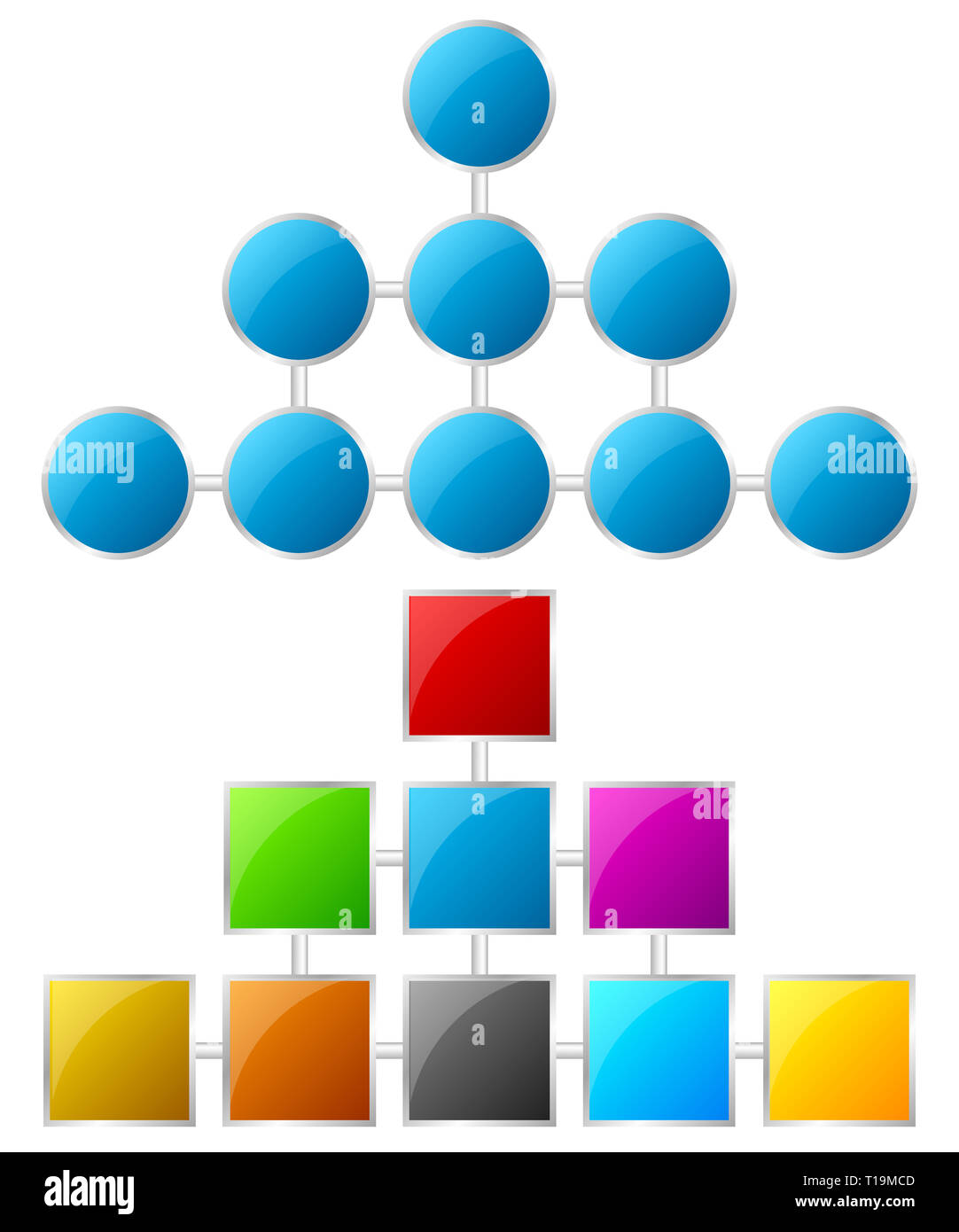Topology, hierarchy charts Stock Photo - Alamy