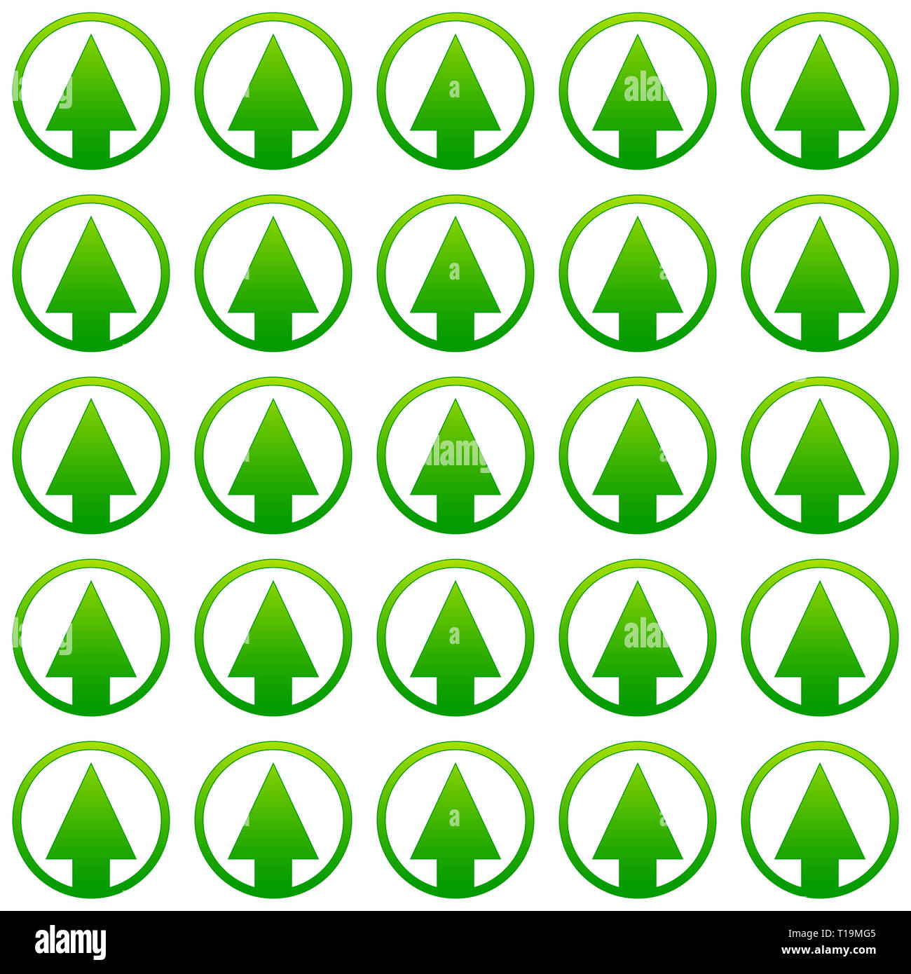 Simple pine tree repeatable pattern. editable vector Stock Photo - Alamy