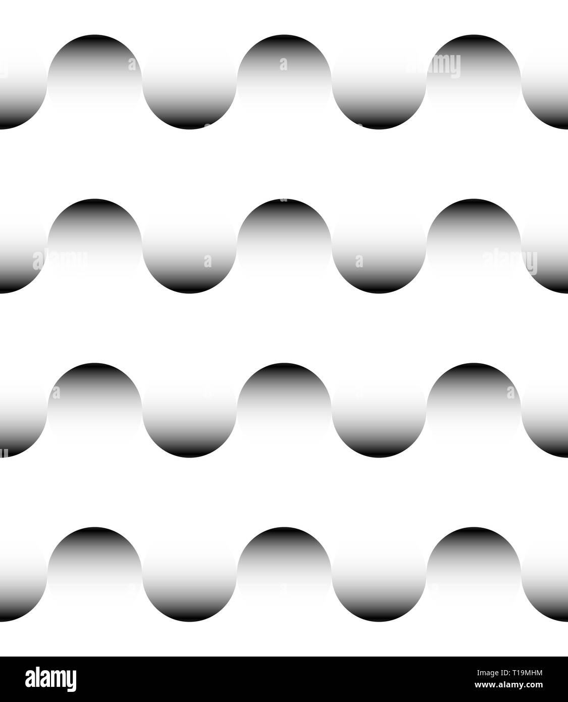 Repeatable Pattern with Rounded, Wavy Shapes Stock Photo - Alamy