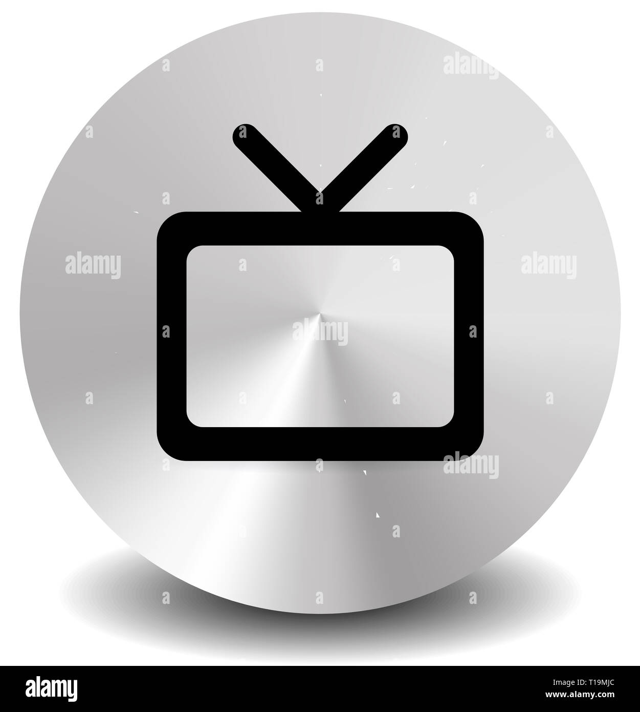 Eps 10 Vector Illustration of Modern icon with television symbol with ...
