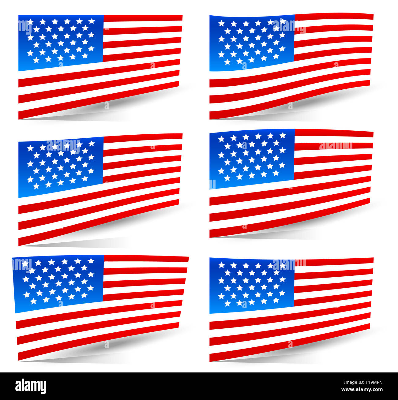 Washington dc usa american flags Cut Out Stock Images & Pictures - Alamy