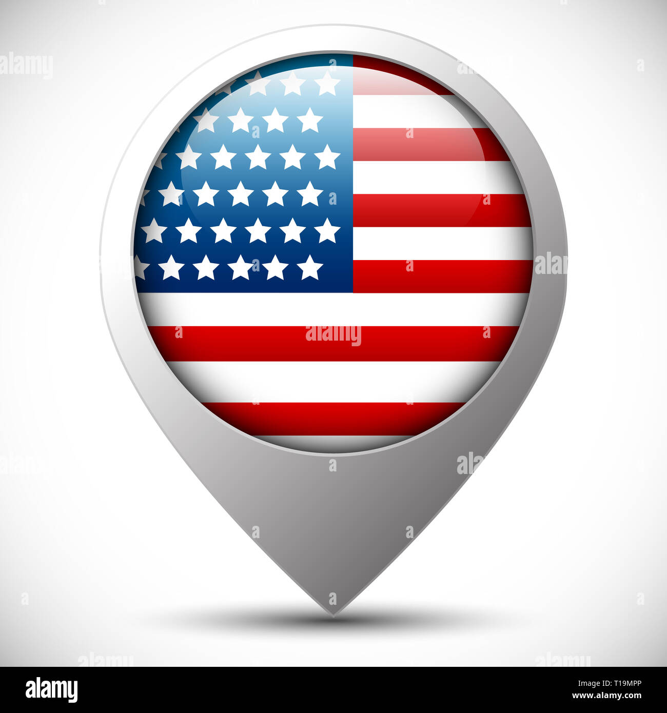 Flag of United States. editable vector Stock Photo - Alamy