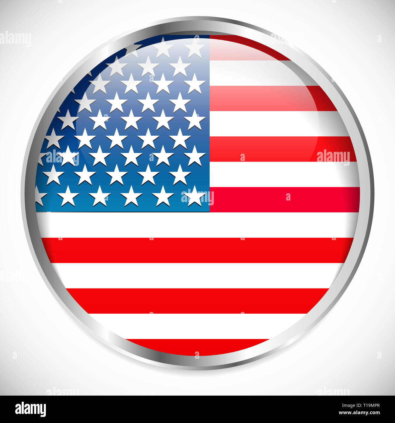 Flag of United States. editable vector Stock Photo - Alamy