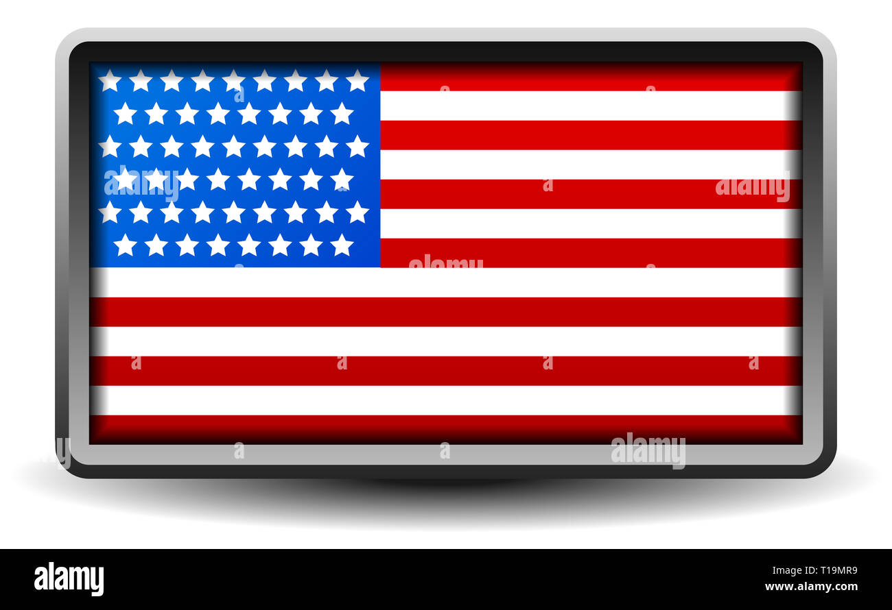 Flag of United States. editable vector Stock Photo - Alamy