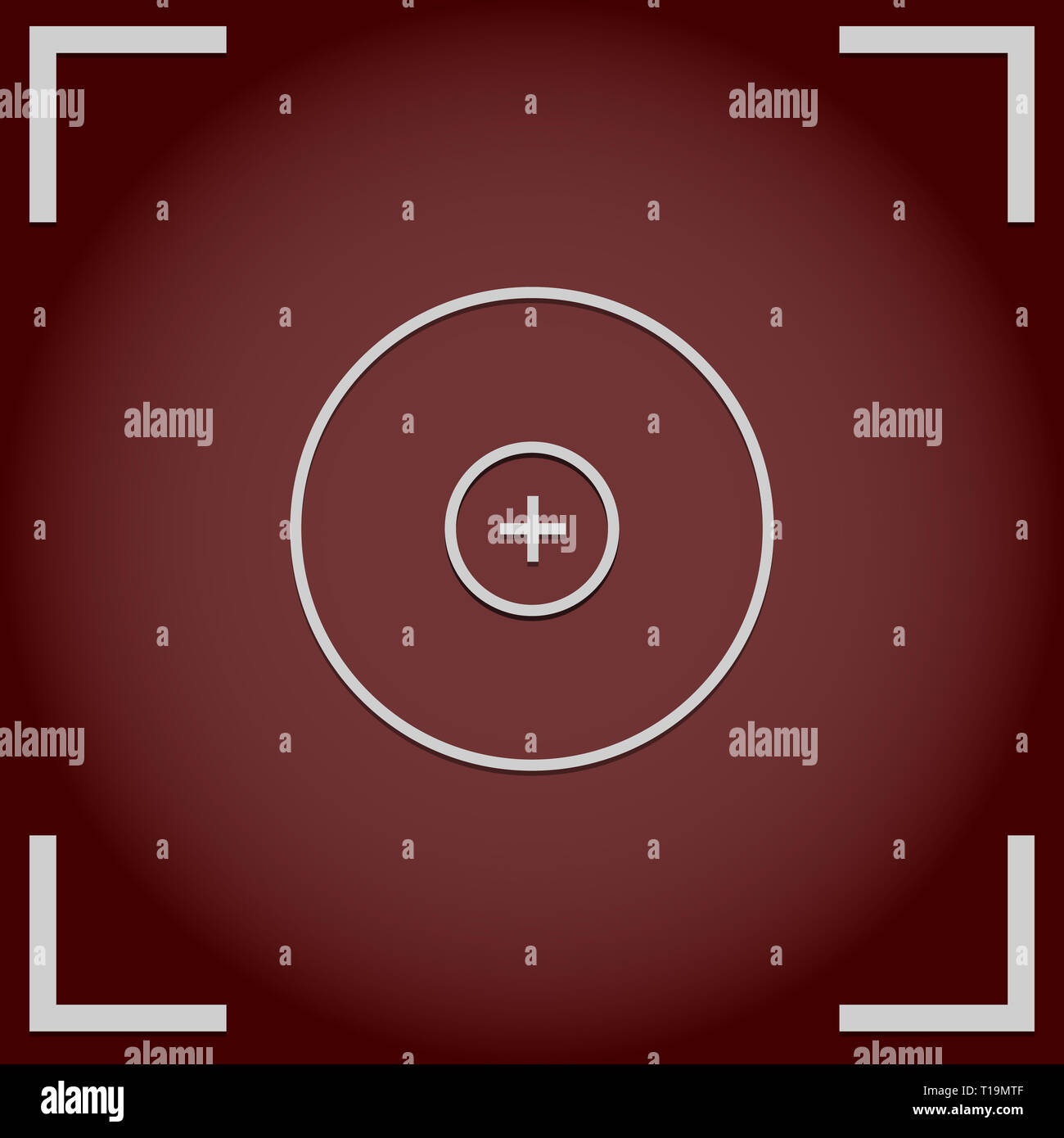 Camera, viewfinder background with cross hair, target mark Stock Photo ...