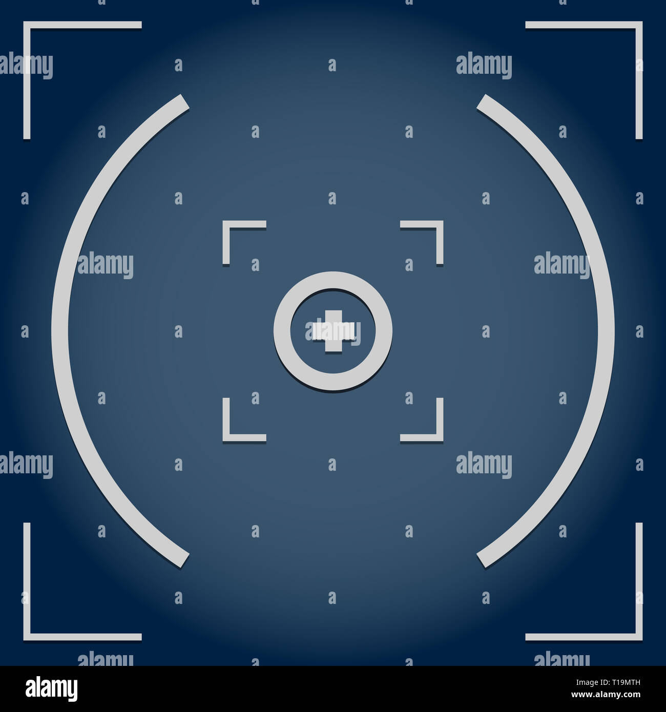 Camera, viewfinder background with cross hair, target mark Stock Photo ...