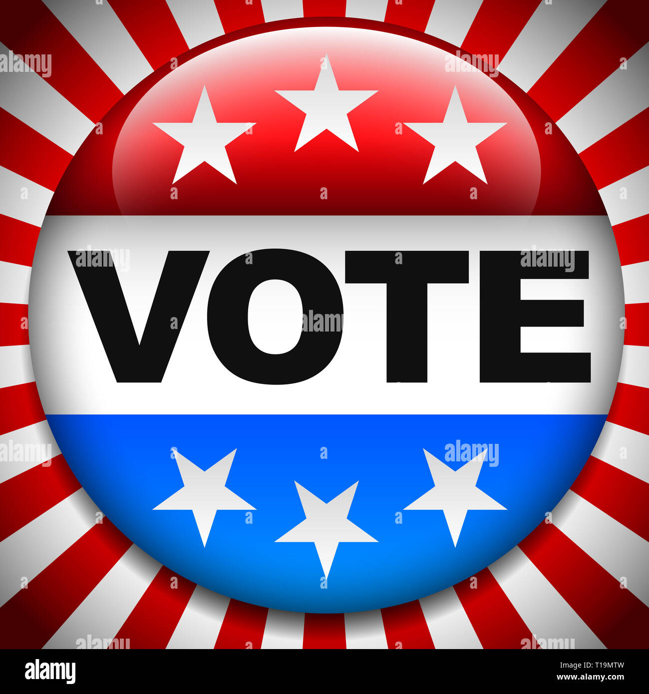 US Vote badge Stock Photo - Alamy